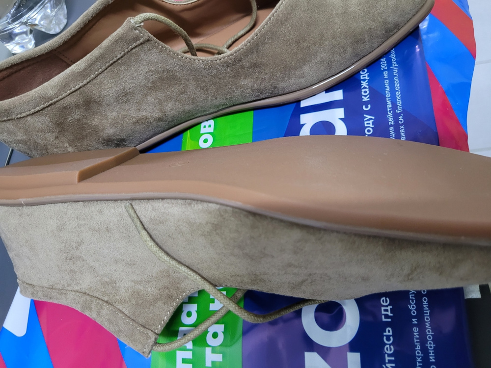 Балетки Женский JOYCITY Искусственная кожа, размер 38 6 Россия лодочки Шнуровка Квадратный нос ...