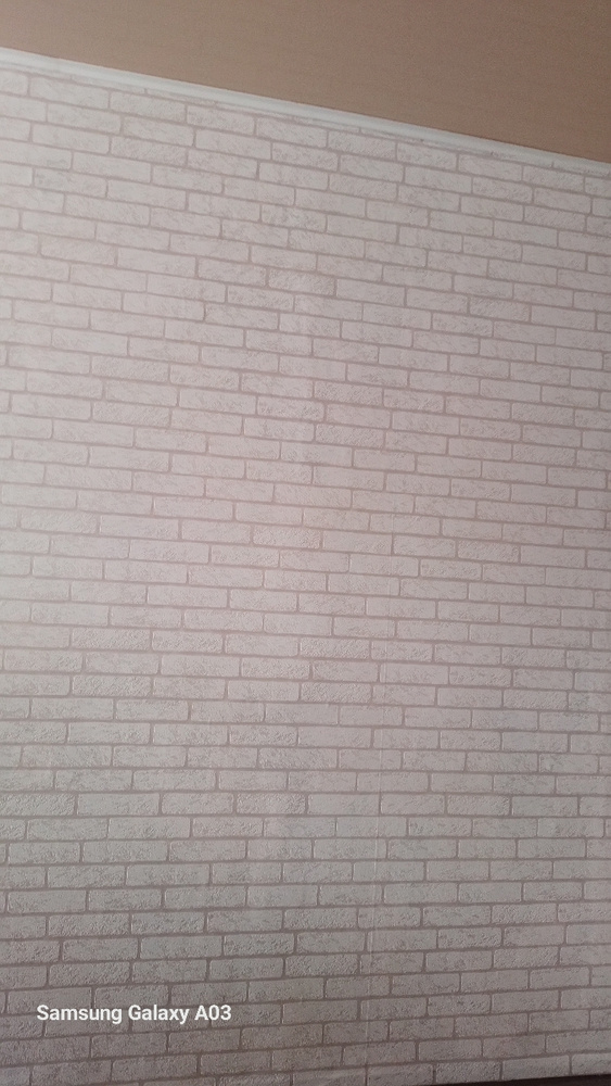 Обои флизелин и вспененный винил, кирпич бежевый, метровые, для кухни, Стена (VILIA, 1591-62 ...