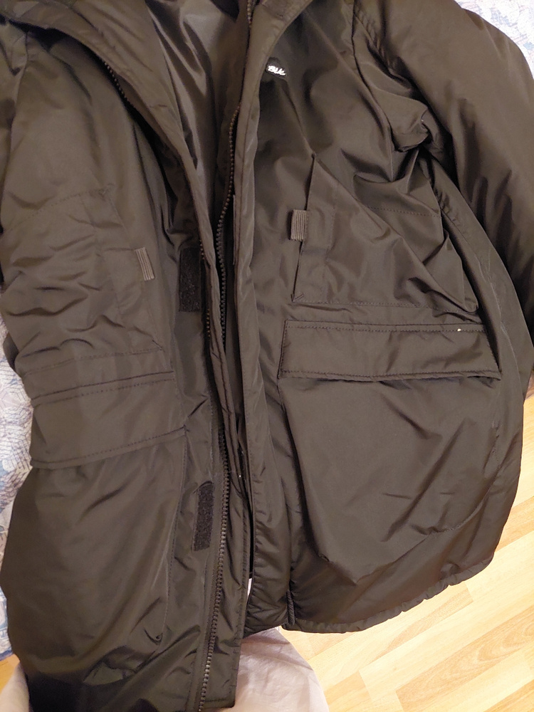 Парка Мужской BLK Crown черный графит Полиэстер, размер 46 Зима Экопух Россия купить c доставкой ...