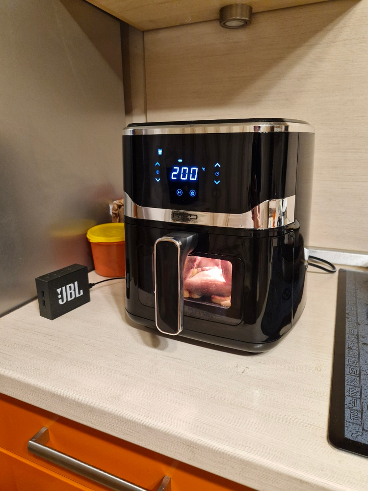 Аэрогриль электрический 3 в 1 RED SOLUTION COLORSENSE W260, аэрофритюрница 6 литров, 2 тэна ...