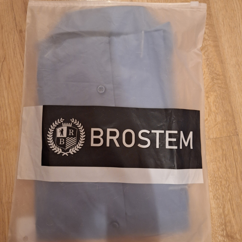 Рубашка Мужской Brostem темно-серый Длинный Хлопок Однотонный, размер 48 Кнопки Россия купить c ...