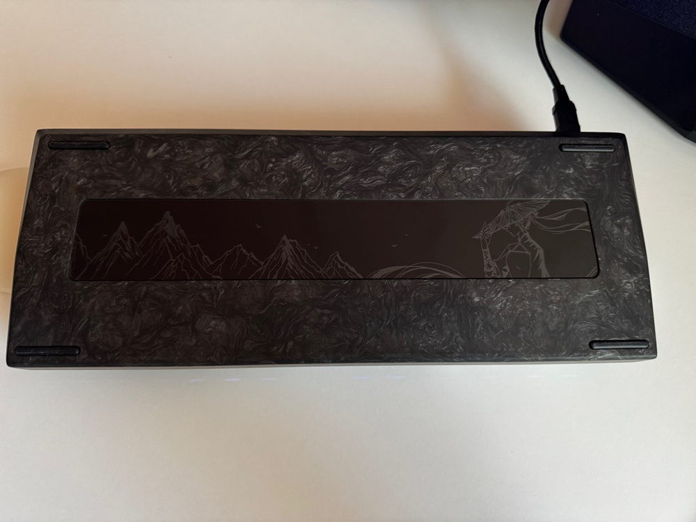 WLMOUSE YING 75 Клавиатура из кованого углеродного волокна, Русская раскладка, Shadow Switch ...