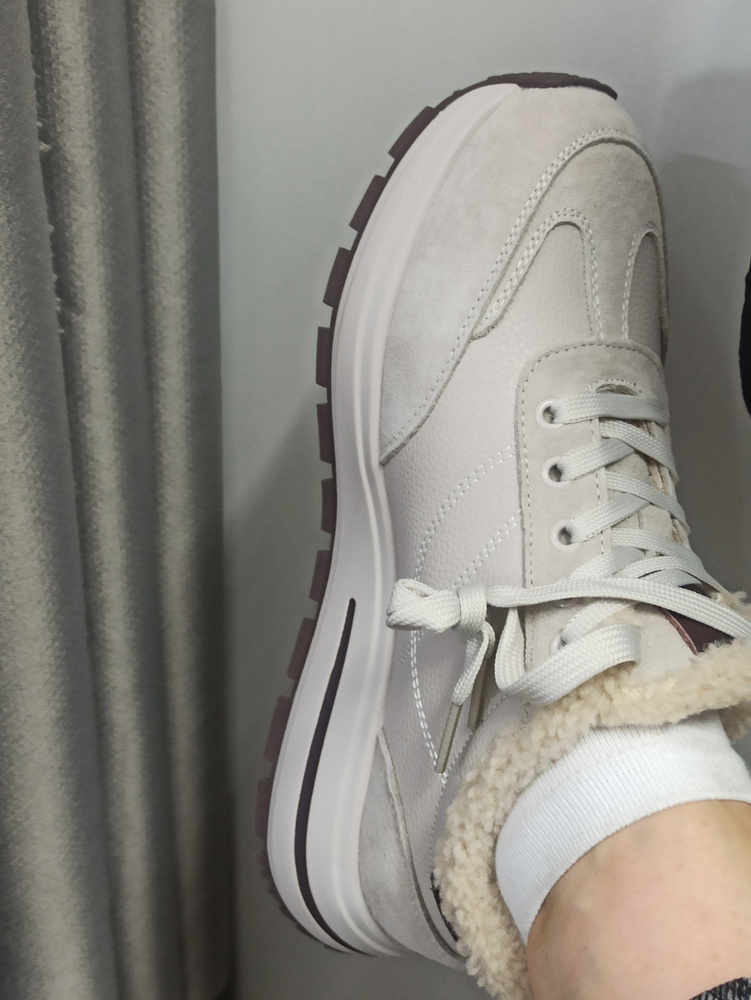 Кроссовки Женский Madella Натуральная кожа, размер 37 Зима купить c доставкой на OZON по низкой ...