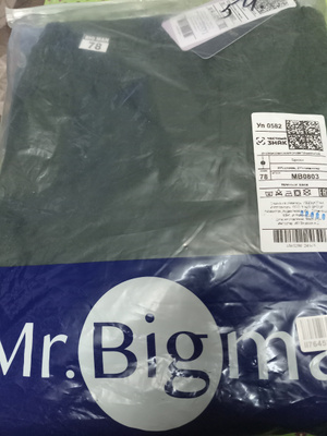 Брюки Мужской MR. BIGMAN джоггеры темно-синий Хлопок, Полиэстер Повседневный, размер 58 Завязки ...