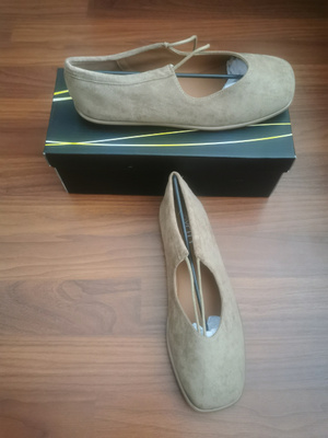 Балетки Женский JOYCITY Искусственная кожа, размер 41 6 Россия лодочки Шнуровка Квадратный нос ...