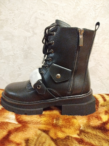 Ботинки Женский Keddo черный, размер 37 Зима 6 Шнурки, Молния Каблук + платформа Великобритания ...