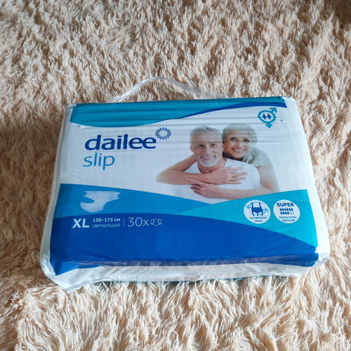 Подгузники для взрослых XL, Dailee (Super), 130-175 см, 30 шт. в уп ...