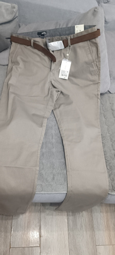 Брюки Мужской Zolla слим коричневый Хлопок, Эластан Повседневный, размер 50 Демисезон, рост 182 ...