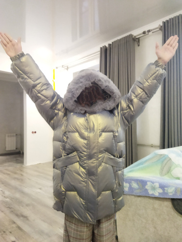 Пуховик Девочки, Мальчики MOOCIE красно-коричневый Политекс, размер 160 Длинный Зима Полиэфирное ...