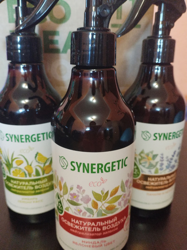 Освежитель воздуха, ароматизатор парфюм для дома, туалета SYNERGETIC набор 3 шт по 380 мл ...