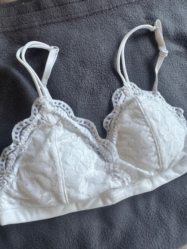 Бюстгальтер Женский Uniqlo бралетт, минимайзер, размер 80C, 80D аквамариновый Модал Спортивный ...