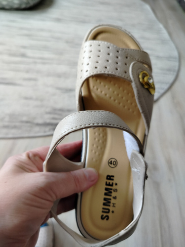 Босоножки Женский MOOCIE Без каблука ABS пластик, Искусственная кожа, размер 37 Толстая подошва ...