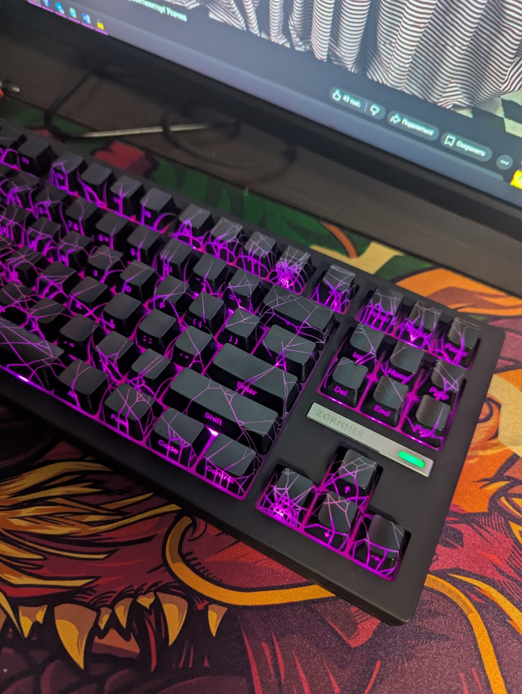 ZORNHER ZH870 механическая игровая клавиатура, RGB-подсветка ...