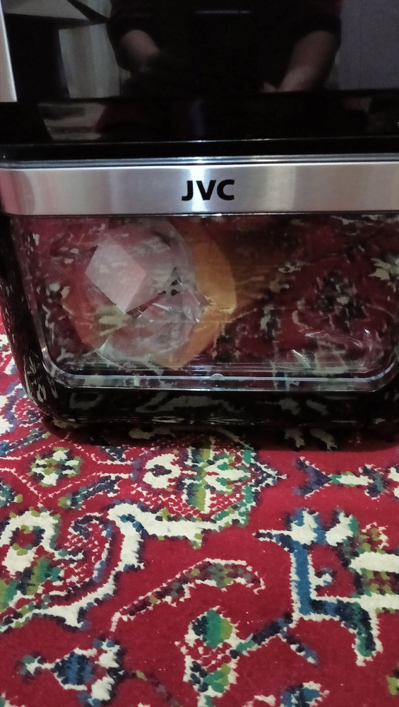 Аэрогриль JVC 5,5 литров с ЦВЕТНЫМ дисплеем JK-MB043, 7 автопрограмм, таймер 60 минут, подсветка ...