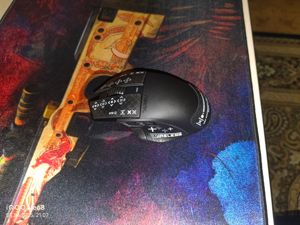 Игровая мышь беспроводная DAREU беспроводная A950-AIR-8K , белый, серый металлик купить c ...