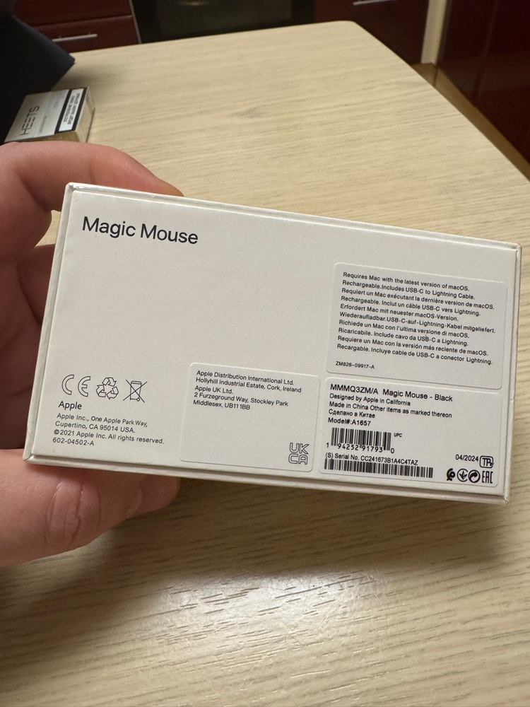 Мышь беспроводная Apple беспроводная magic mouse 3 , черный,Apple magic ...