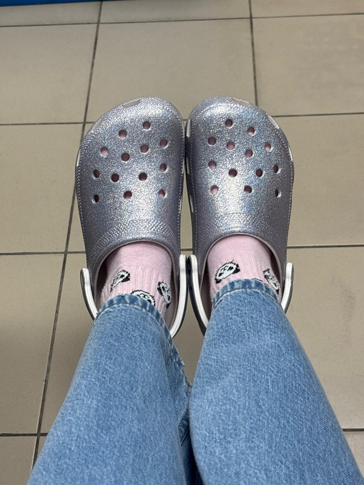 Сабо Женский Crocs Термопластик (TPU), размер 36, 37 Закрытый нос ...