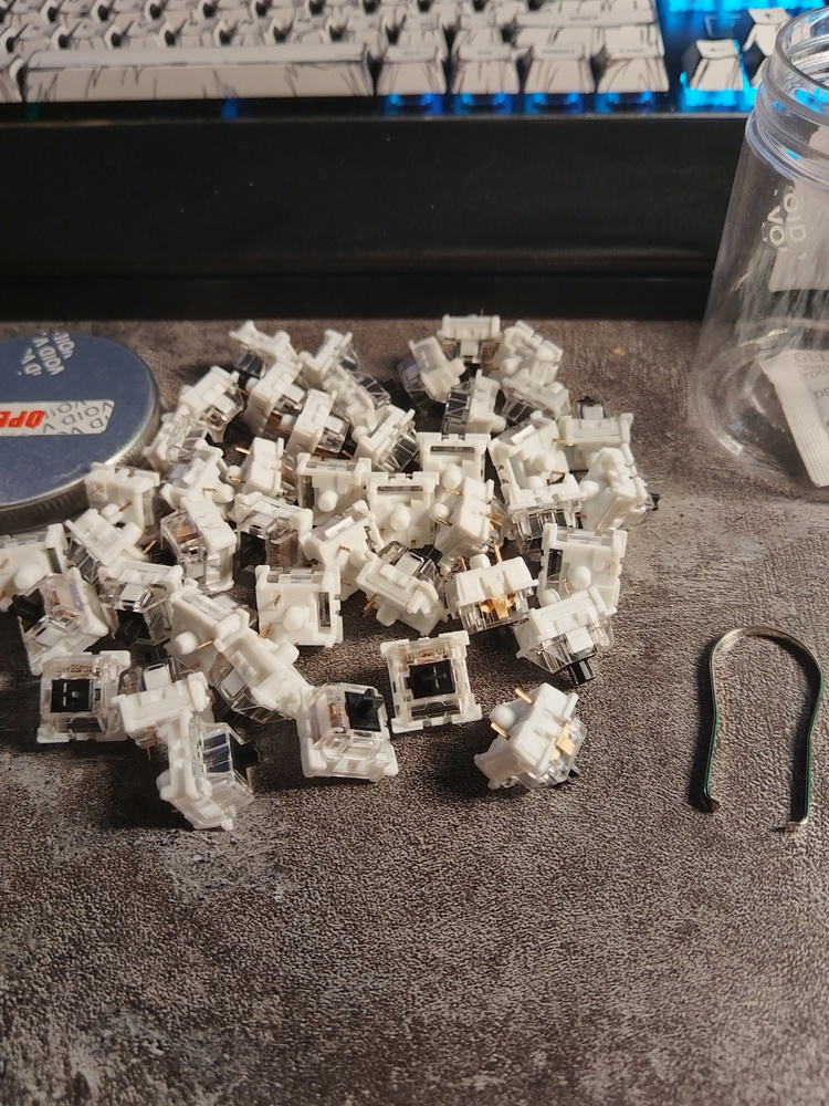 Свитчи Kailh Гудао MINI, низкопрофильные линейные бесшумные для ...