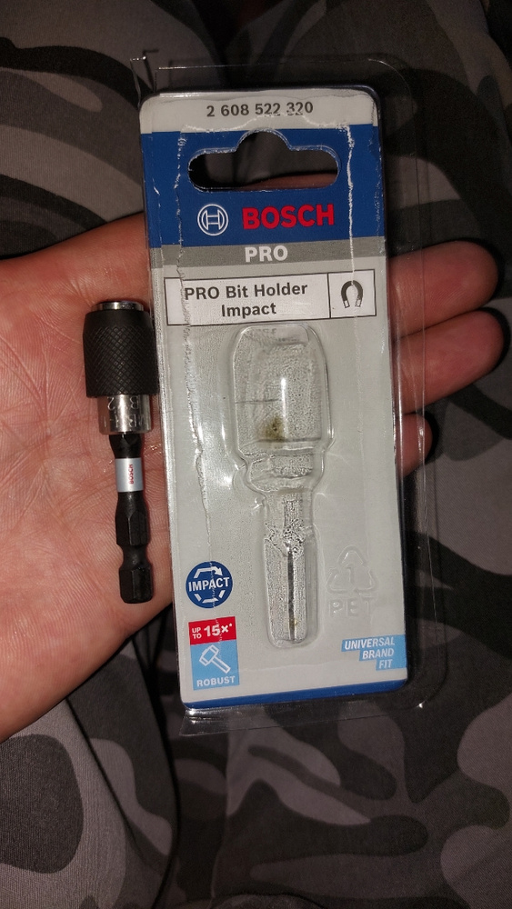 Профессиональный быстросъемный держатель биты Bosch 2608522320 ...