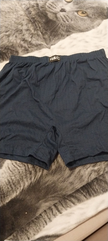 Комплект трусов Мужской RUSCOTTON Хлопок черный, зеленый, размер 54 Средняя Россия Повседневный ...