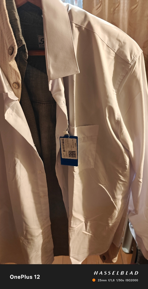 Рубашка Мужской Brostem суровый темно-синий Длинный Хлопок, Модал Однотонный, размер 52 ...