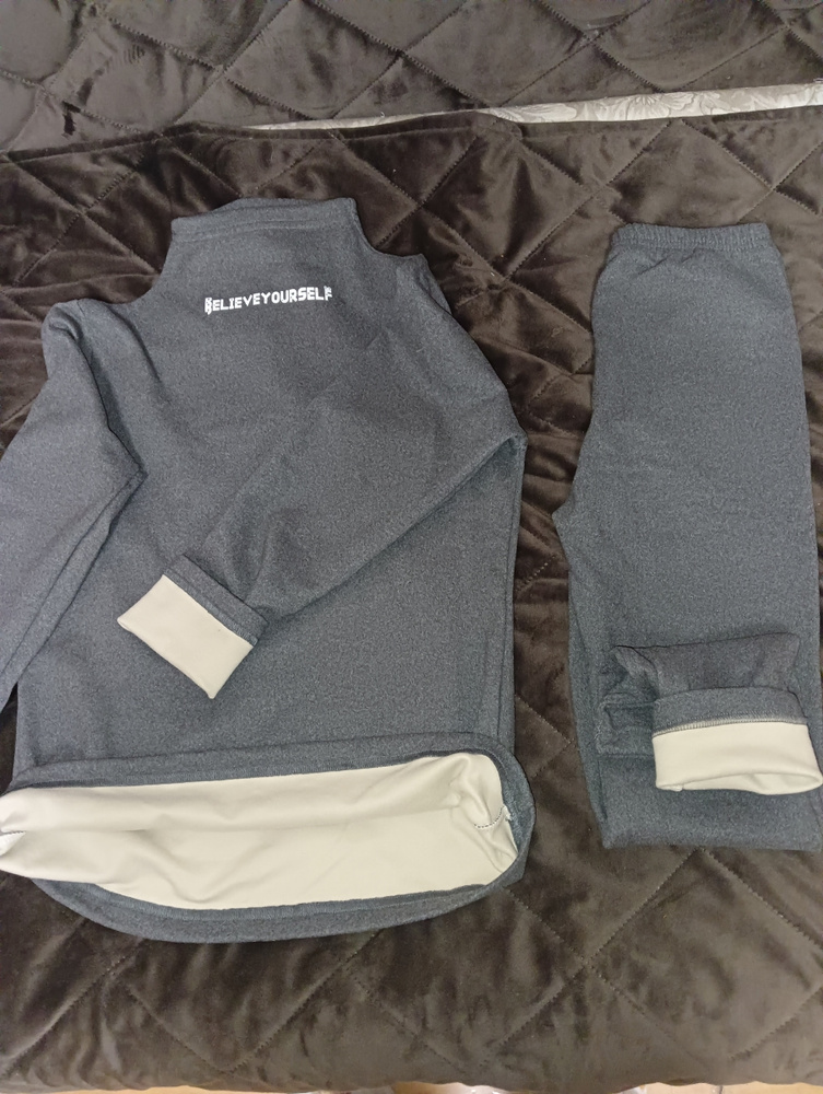 Комплект термобелья Девочки CHAOPAI, размер 110, 116 На любой сезон Полиэстер, Терилен розовый ...