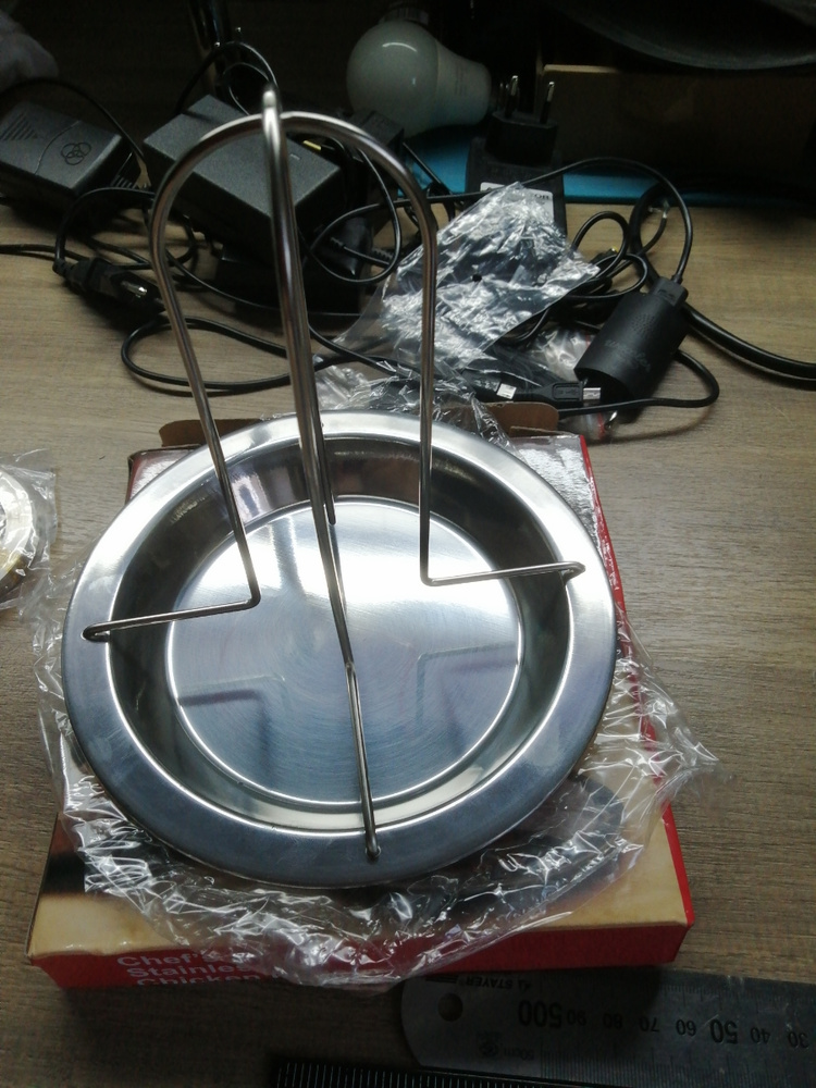 1 шт. Многофункциональная подставка для жарки из нержавеющей стали, держатель для курицы купить ...