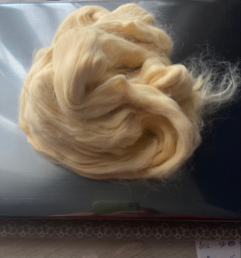 Кроха Шерсть для валяния и рукоделия вискоза 100%,цвет 27-Лимон , 50 гр, Троицкая пряжа купить ...