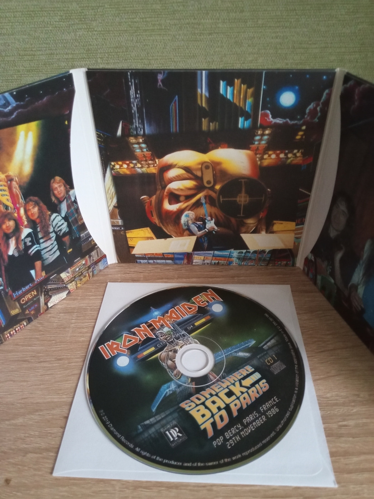 IRON MAIDEN - SOMEWHERE BACK TO PARIS Live France 1986 Somewhere On Tour 2CD (компакт диск ...