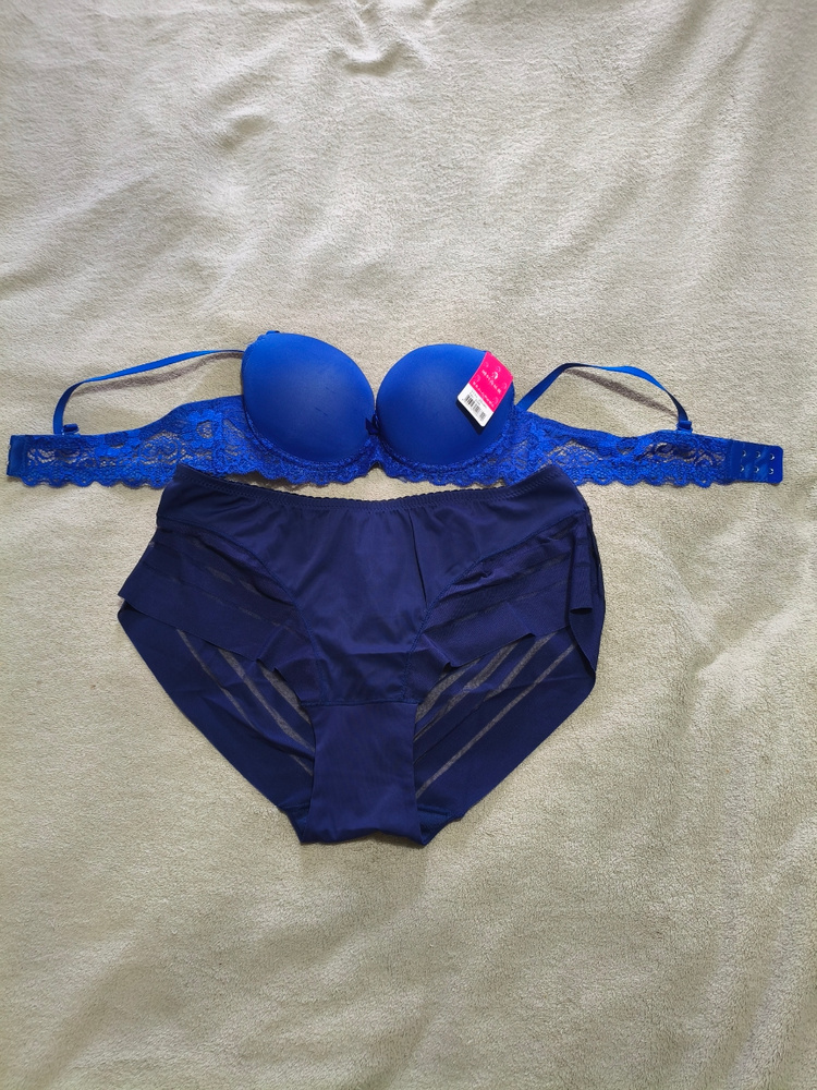 Комплект трусов Женский OIRO макси, бразильяна Полиамид, Лайкра черный кварц, белый, размер 48 ...