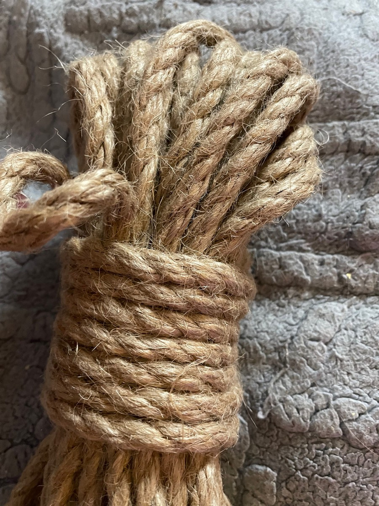 LIMAN Канат 10 м, 8 мм, Джут купить на OZON по низкой цене (3253308986)