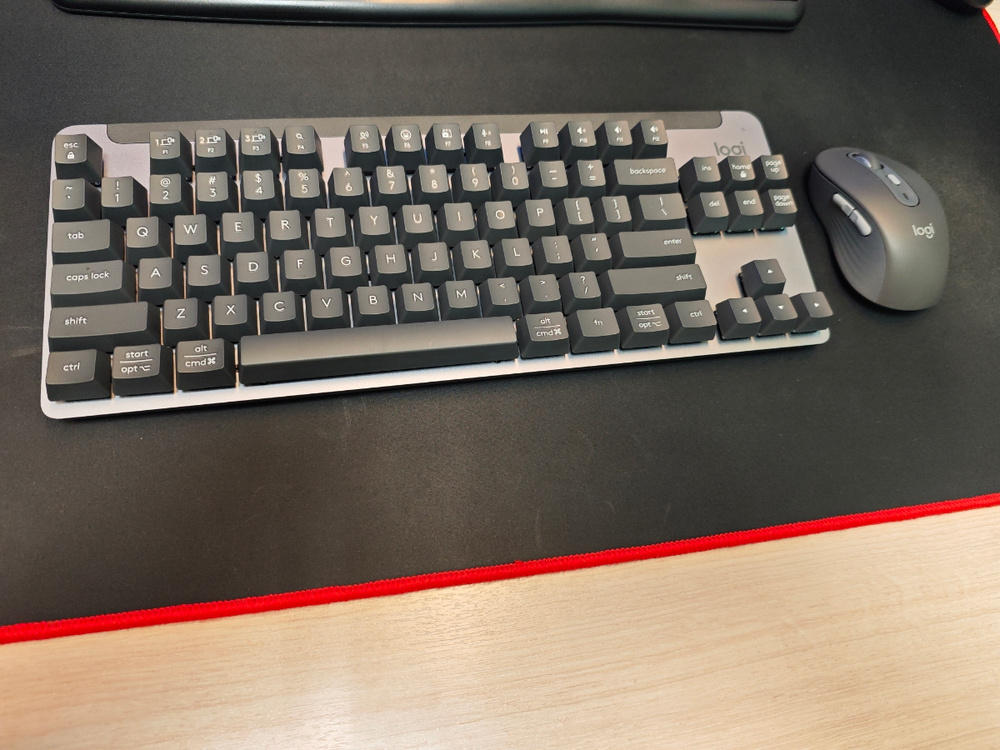 Logitech MK855 Белая русская клавишная шапка Bluetooth Комплект игровой офисной клавиатуры и ...