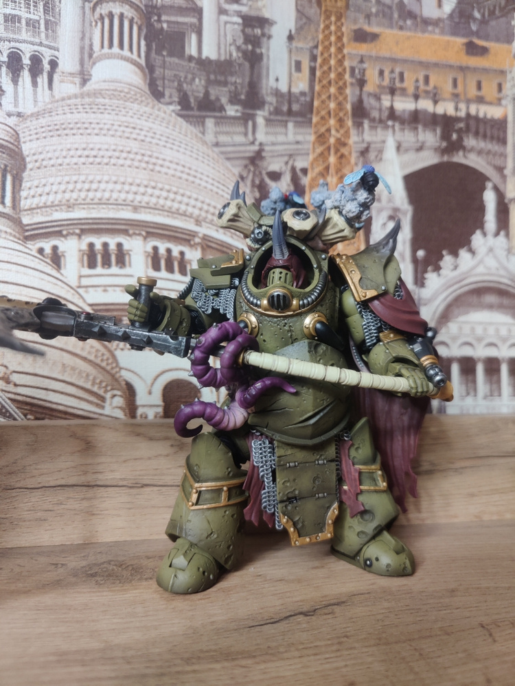 Подвижная фигурка JOYTOY Warhammer Death Guard Blightlord Terminator 1 ...