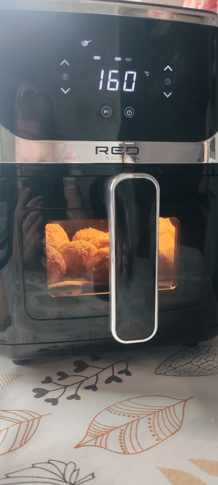 Аэрогриль электрический 3 в 1 RED SOLUTION COLORSENSE W260, аэрофритюрница 6 литров, 2 тэна ...
