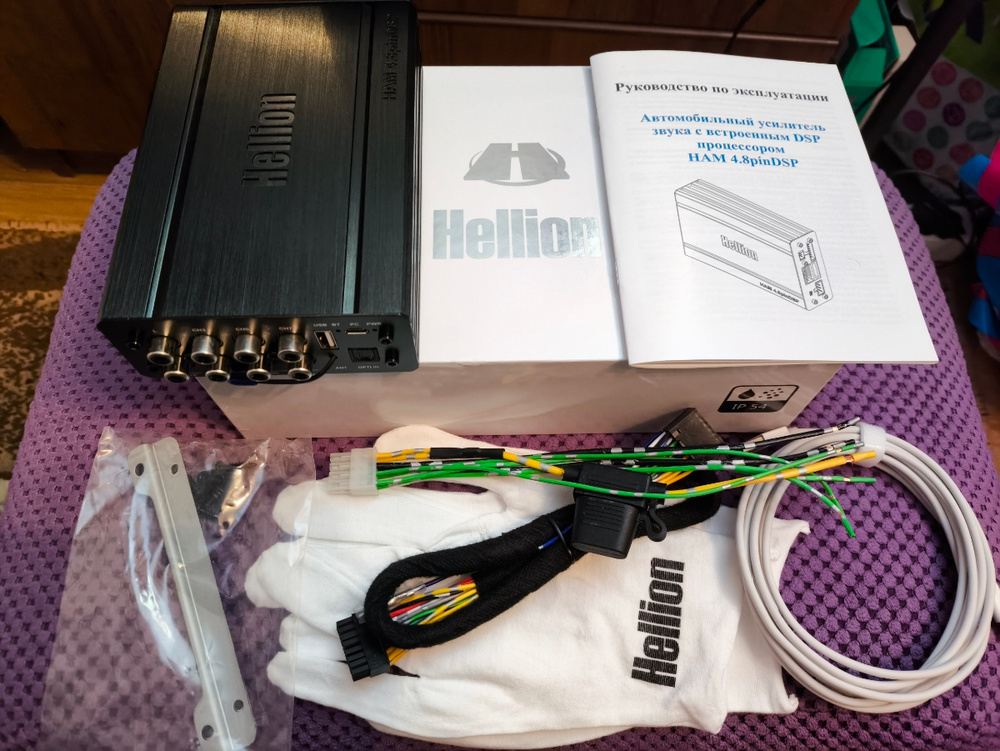 Усилитель автомобильный Hellion HAM4.8Pin DSP / процессор / (6 каналов усилитель/8 каналов ...