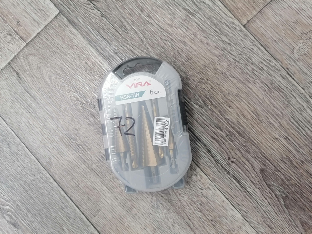 Сверло ступенчатое спиральное по металлу TiN с трёхгранным хвостовиком 4-32 мм VIRA купить на ...