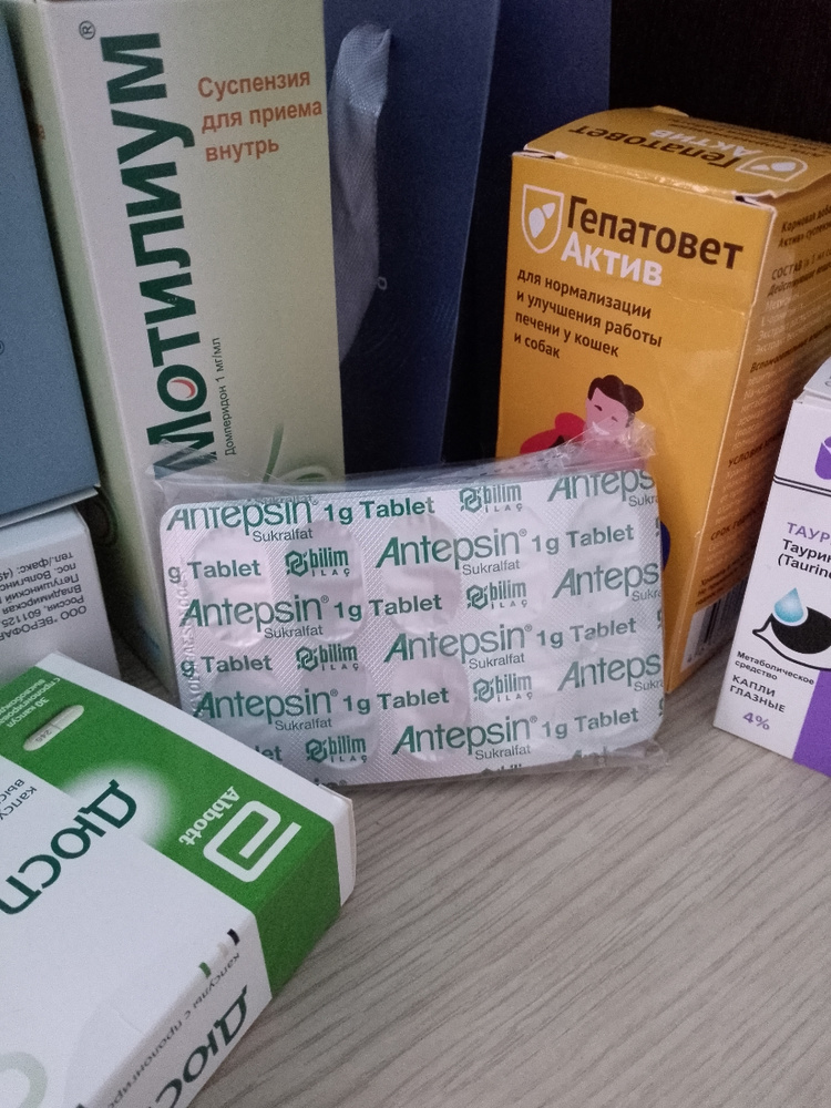 Antepsin 1г (Антепсин), 20 шт таблеток для животных ( Срок 07.2029 ...