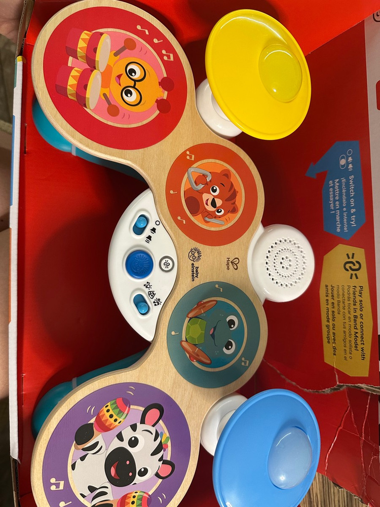 Музыкальный инструмент Детский барабан Hape купить на OZON по низкой цене (182416029)