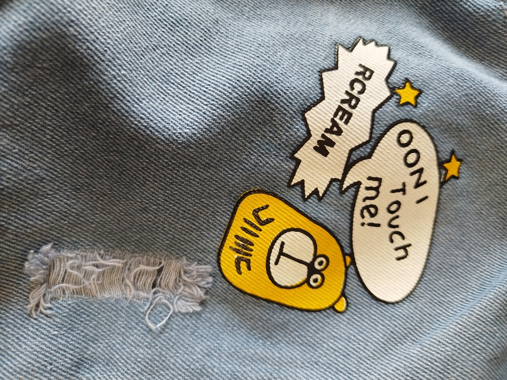 Джинсы Мальчики, Девочки BCATON ярко-синий Хлопок, размер 110 облегающий Средняя, рост 110 Китай ...