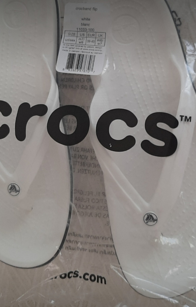 Сланцы Мужской, Женский Crocs, размер 41, 42 EVA, Термопластик (TPU ...