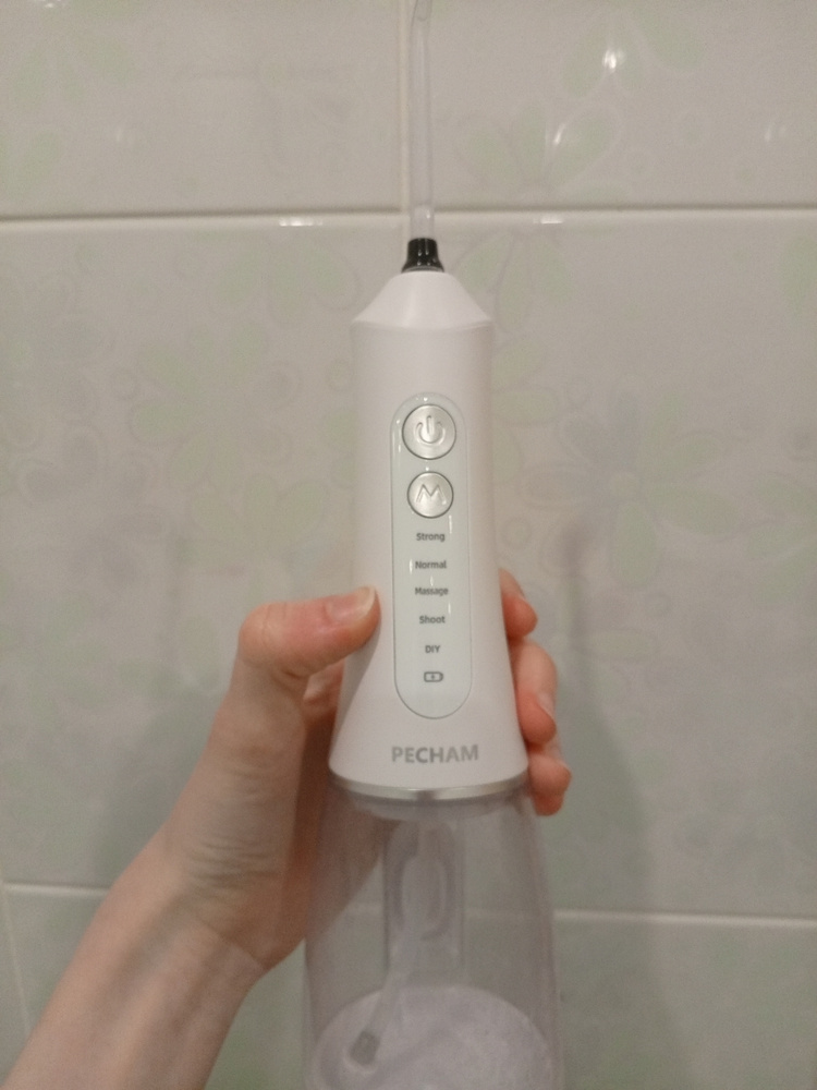 Ирригатор для полости рта портативный PECHAM Trip PC-117 черный для отбеливания зубов 5 режимов ...