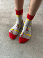 Носки Женский Babushka, размер 41, 42 Хлопок Бег, Баскетбол На любой сезон оранжевый, зеленый ...