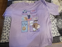 Футболка Женский, Мужской SYJWY абрикосовый крайола Короткий, размер 48 Политекс Орнамент ...