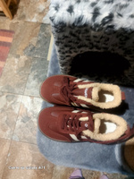 Круглый нос, Толстая подошва Женский MOOCIE Искусственная шерсть, Хлопок Бег, размер 38, 39 ...