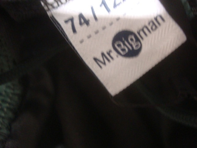 Брюки Мужской MR. BIGMAN джоггеры темно-синий Хлопок, Полиэстер Повседневный, размер 58 Завязки ...