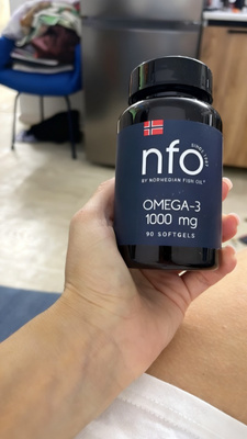NFO Омега-3 1000 мг для взрослых с ПНЖК , 90 капсул/ Поддержка сердечно-сосудистой системы ...