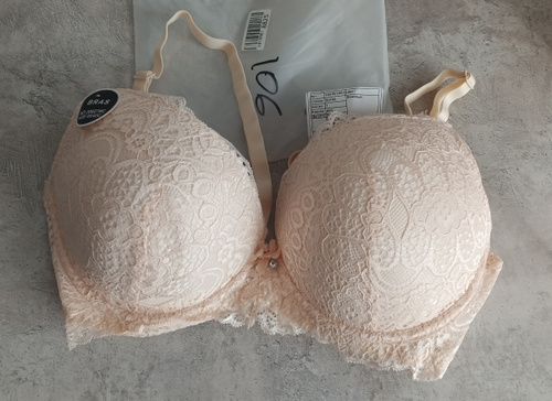 Бюстгальтер Женский DALSONG формованная чашка, размер 90B белый Полиэстер, Хлопок Повседневный ...