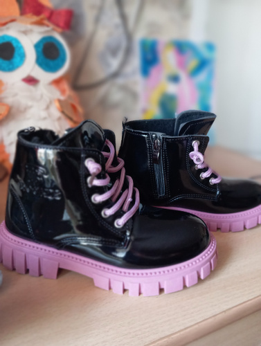 Ботинки Девочки MOOCIE черный, пурпурный, размер 34 Демисезон Платформа Китай купить c доставкой ...