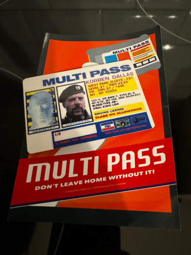 права МУЛЬТИ ПАСС (MULTI PASS) Корбен Даллас Korben Dallas 86х60 мм ...