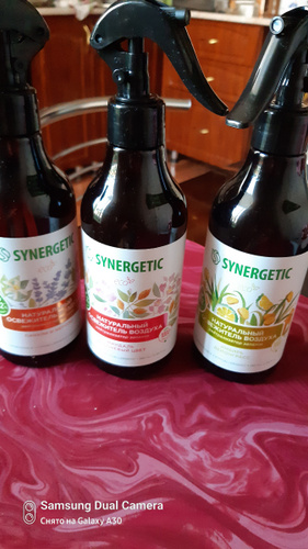 Освежитель воздуха, ароматизатор парфюм для дома, туалета SYNERGETIC набор 3 шт по 380 мл ...